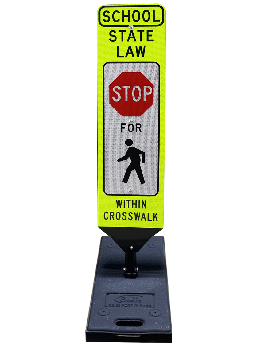 School Crosswalk Sign