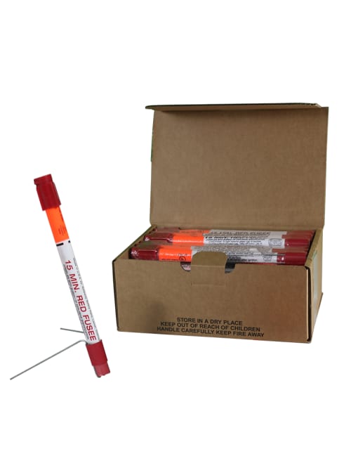 15-Minute Road Flares - case of 36 | FUSEE-15WS | Traffic Safety Store