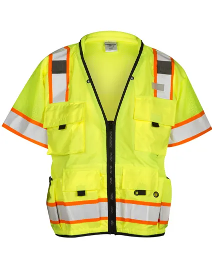Professional Class 3, Large, Lime Surveyors Vest | VEST CL3-SURV L ...
