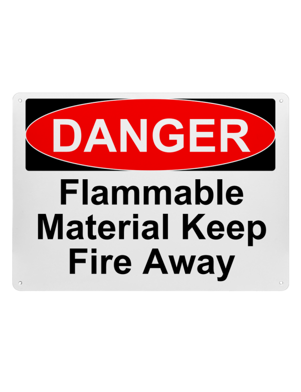 Flammable Material Sign