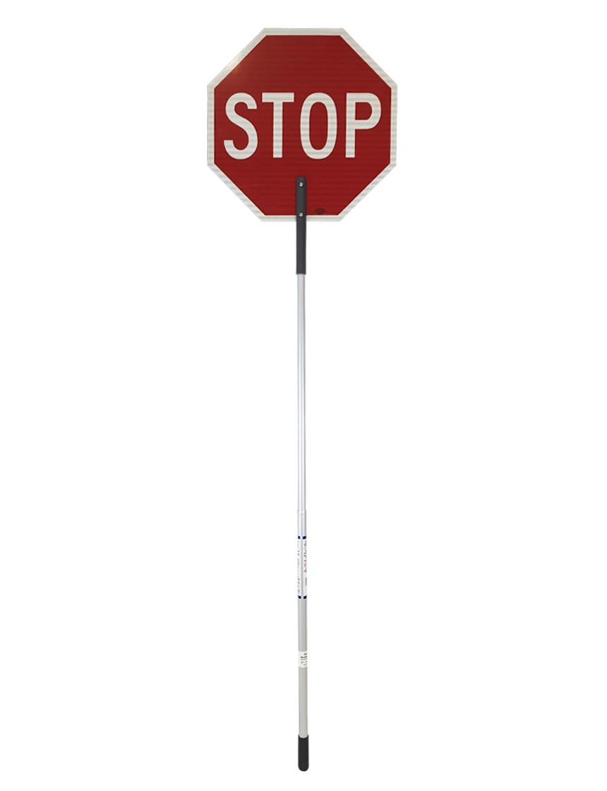 24" Reflective Sign w/ Telescoping Aluminum Handle | STOP-SLOW 24 EG ...