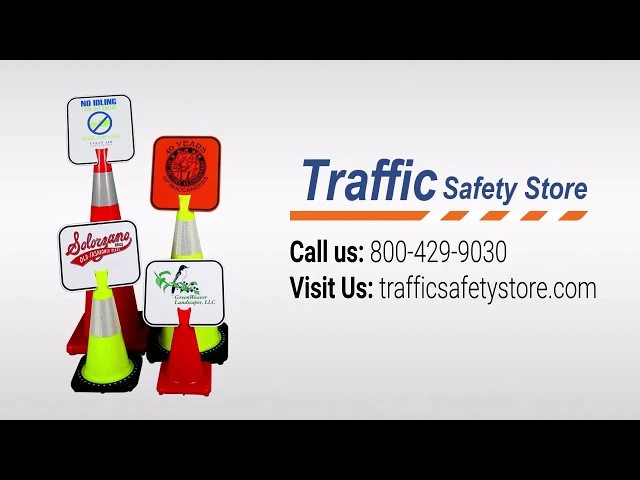 No Parking Clip On Sign Non Reflective Red Traffic Cone | TSS