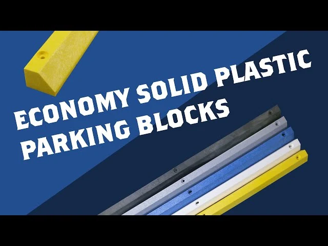 6' Yellow Parking Block w/ Galvanized Spikes | TSS