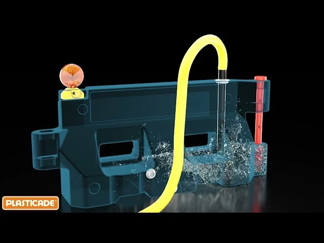 Orange, Hydrocade Water Barricade System | TSS