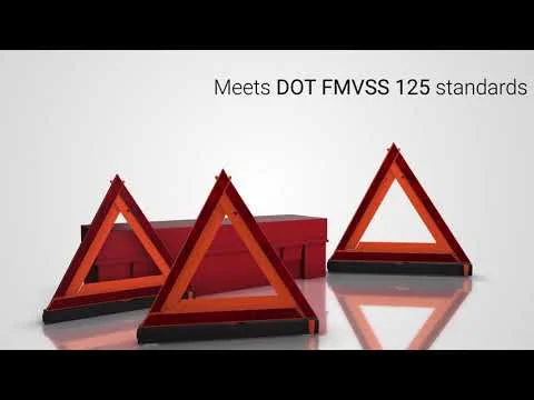 Triangle Reflector Warning Kit - Meets Dot Standard | TSS