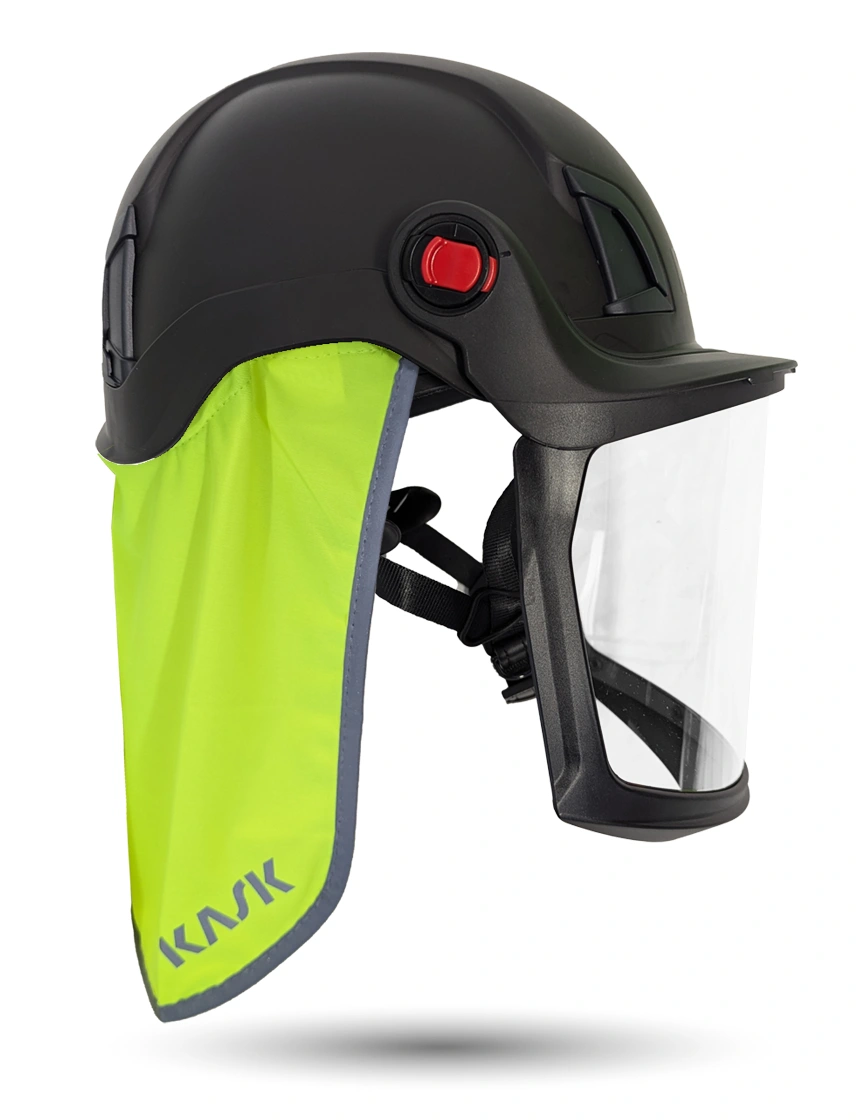 Black KASK Zenith X2 ANSI Safety Helmet with Full-Face Visor Kit (Clear ...