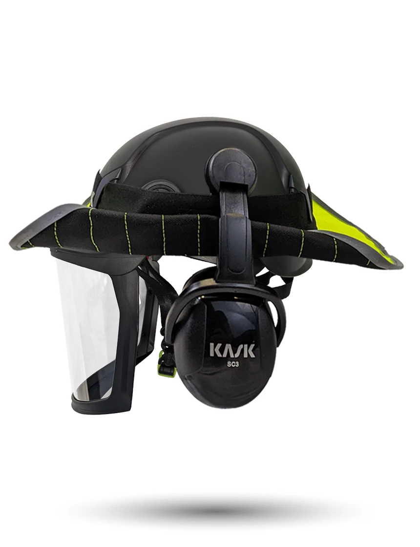 Black KASK Zenith X2 ANSI Safety Helmet with Full-Face Visor Kit (Clear ...