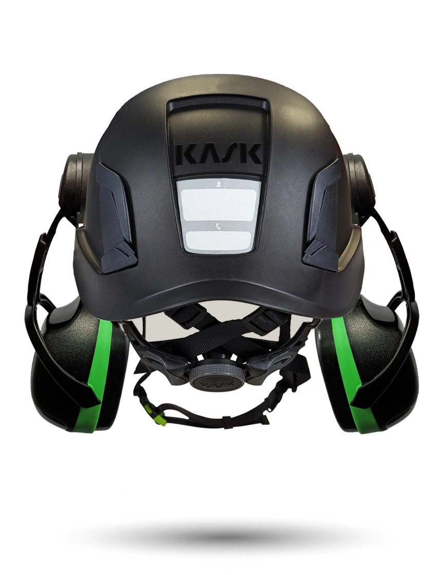 Black KASK Zenith X2 ANSI Safety Helmet with Half-Face Visor Kit (Clear ...