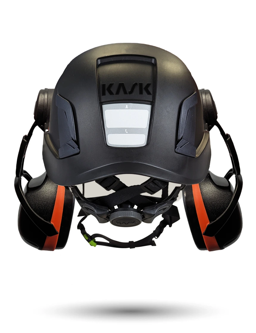 Black KASK Zenith X2 ANSI Safety Helmet with Half-Face Visor Kit (Clear ...
