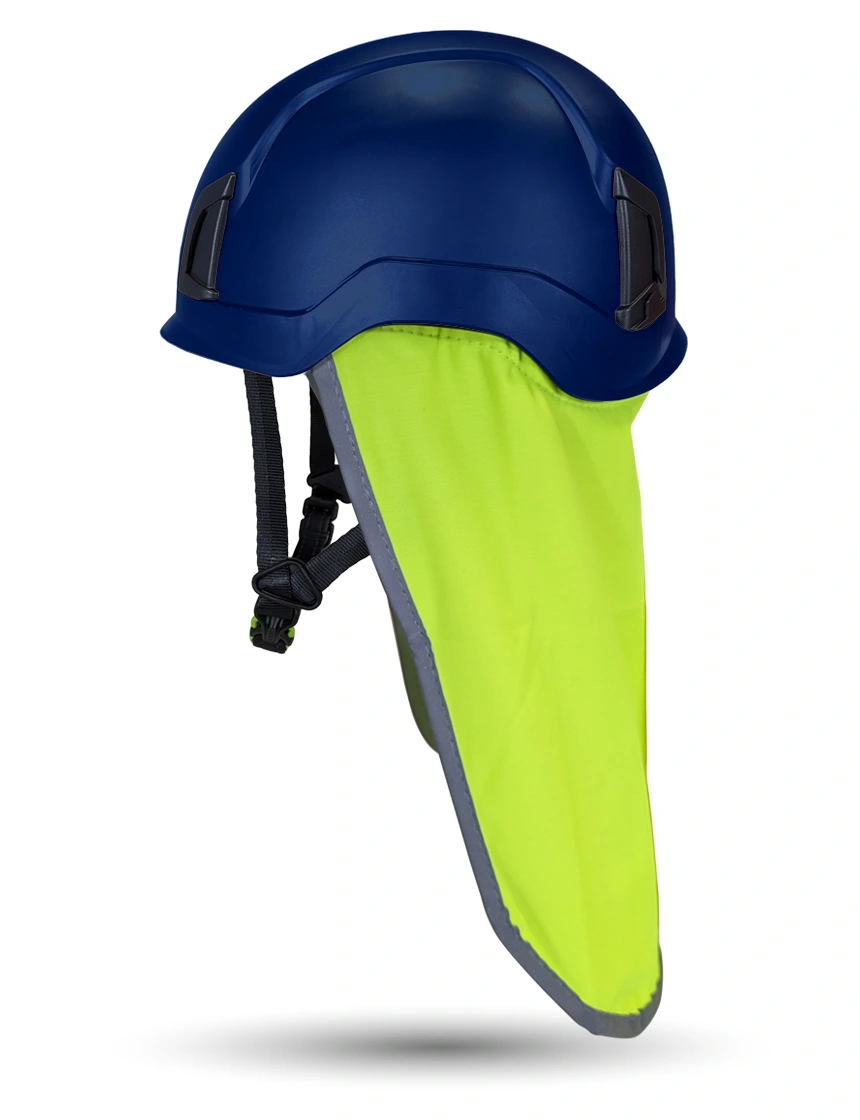 Blue Kask Zenith X2 ANSI Safety Helmet with 10" Neck Protector (Yellow ...