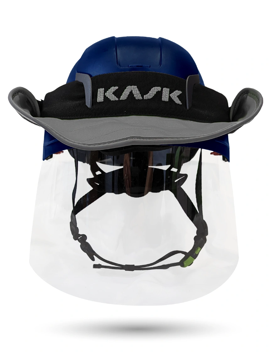 Blue Kask Zenith X2 ANSI Safety Helmet with Full-Face Shield & Brim Kit ...