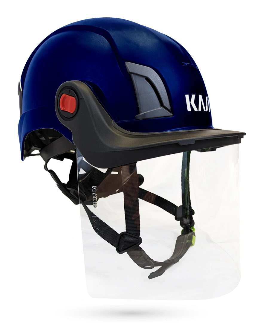 Blue Kask Zenith X2 ANSI Safety Helmet with Full Face Shield & Brim Kit ...