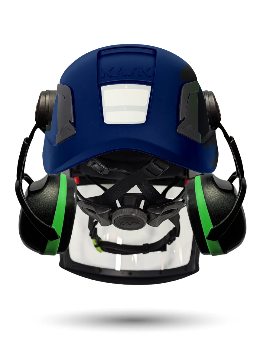 Blue Kask Zenith X2 ANSI Safety Helmet with Full-Face Visor Kit (Clear ...