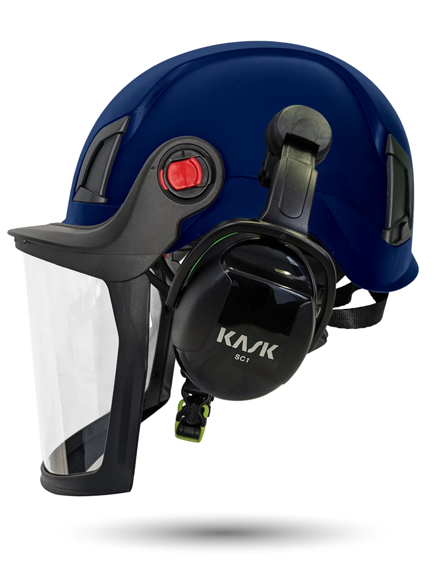 Blue Kask Zenith X2 ANSI Safety Helmet with Full-Face Visor Kit (Clear ...