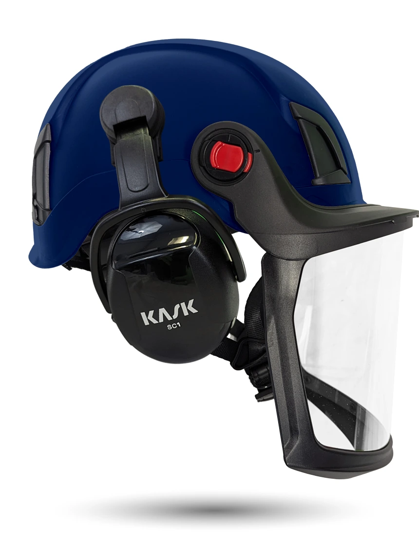Blue Kask Zenith X2 ANSI Safety Helmet with Full-Face Visor Kit (Clear ...