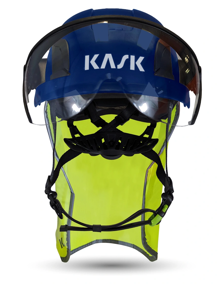 Blue Kask Zenith X2 ANSI Safety Helmet with Half-Face Visor Kit (Clear ...