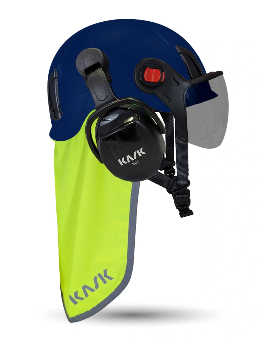 Blue Kask Zenith X2 ANSI Safety Helmet with Half-Face Visor Kit (Smoke ...