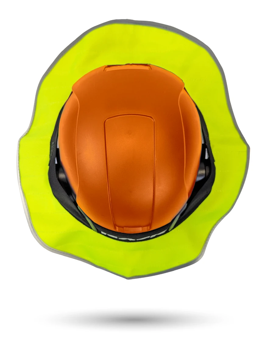 Orange KASK Zenith X2 ANSI Safety Helmet with Full-Face Shield & Brim ...