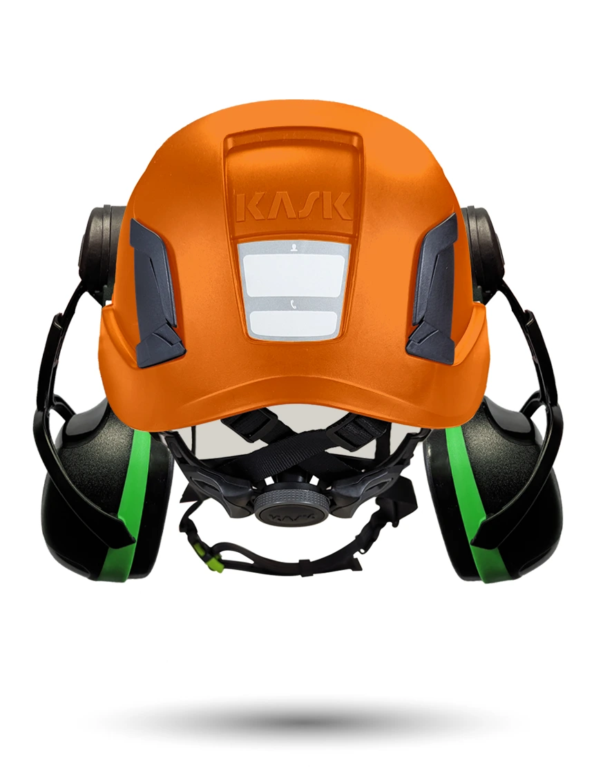 Orange KASK Zenith X2 ANSI Safety Helmet with Half-Face Visor Kit ...