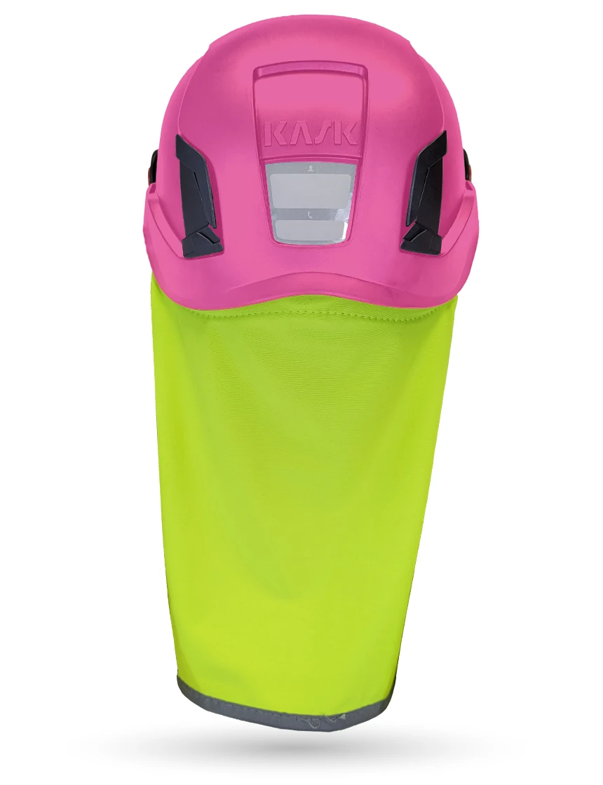 Pink KASK Zenith Helmet Full Face Fluorescent Neck Guard | 097-214-FFS ...