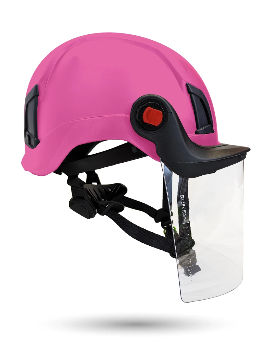 Pink KASK Zenith X2 ANSI Safety Helmet with Full Face Shield & Brim Kit ...