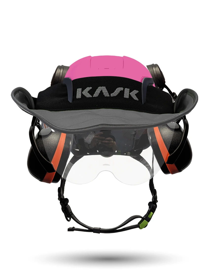 Pink KASK Zenith X2 Helmet w/Half Visor, Muffs, Sun Guard (Anthracite ...