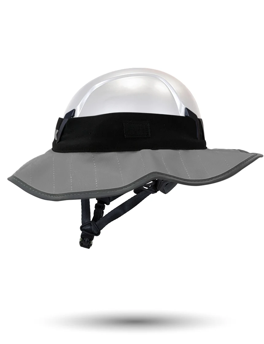 White KASK Zenith X2 ANSI Safety Helmet with 360-degree Sun Shield ...