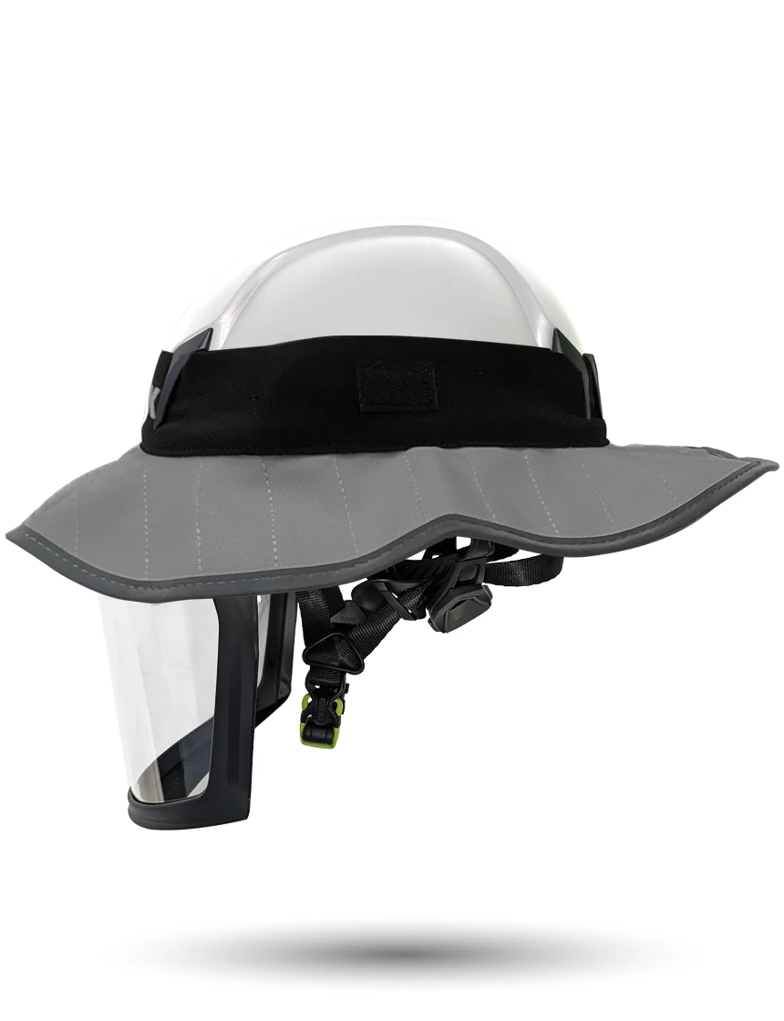 White KASK Zenith X2 ANSI Safety Helmet with Full-Face Visor Kit (Clear ...