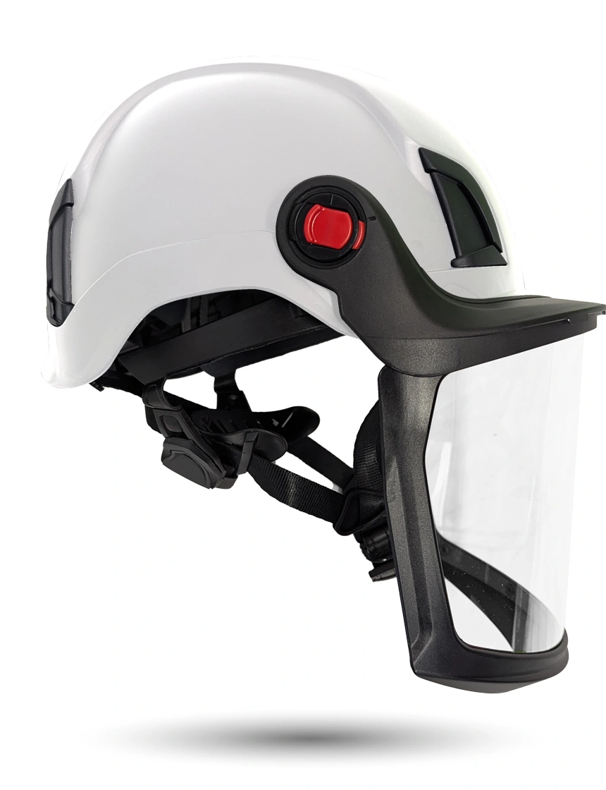 White KASK Zenith X2 ANSI Safety Helmet with Full Face Visor Kit (Clear ...