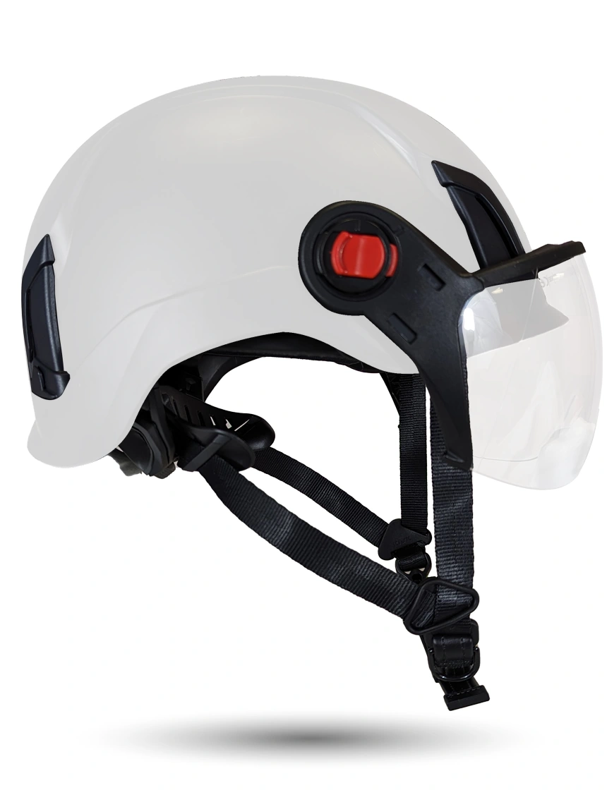 White KASK Zenith X2 ANSI Safety Helmet with Half Face Visor Kit (Clear ...