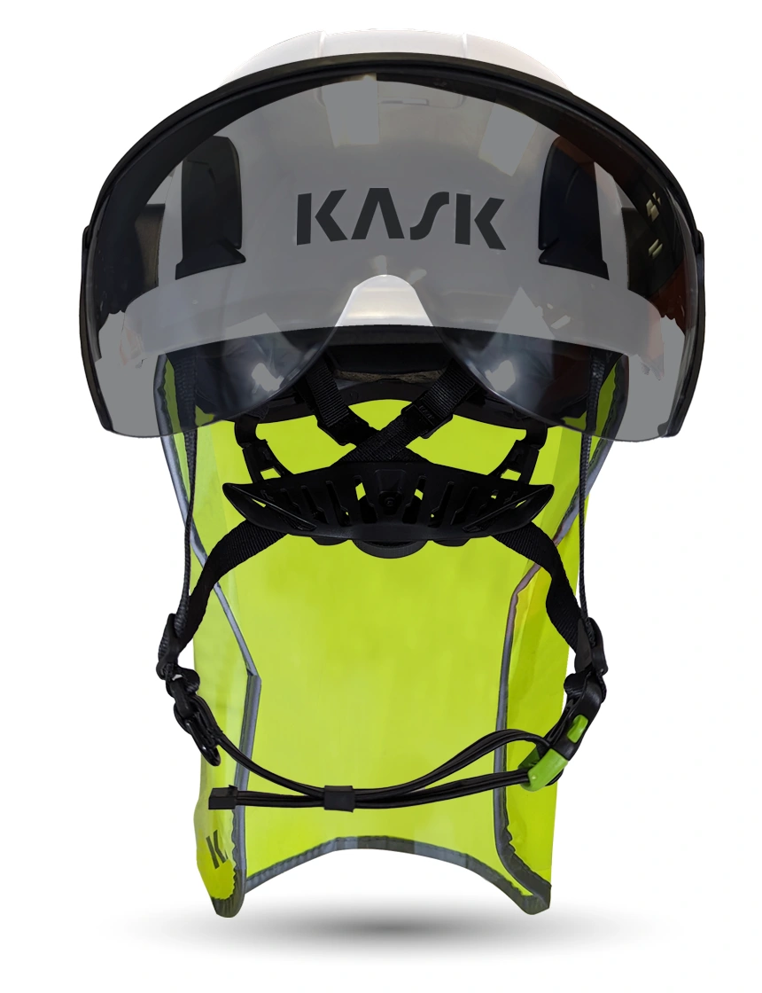 KASK Zenith X2 ANSI Safety Helmet with Half Face Visor Kit (Smoke) & 10 ...