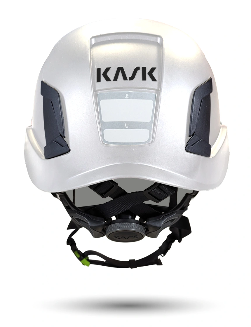 White KASK Zenith X2 ANSI Safety Helmet with Half Face Visor Kit (Smoke ...