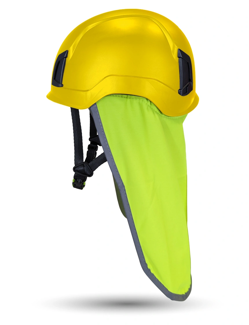 Yellow Kask Zenith X2 ANSI Safety Helmet with 10" Neck Protector ...