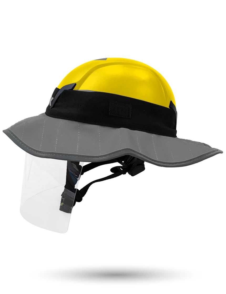 Yellow Kask Zenith X2 ANSI Safety Helmet with Full-Face Shield & Brim ...