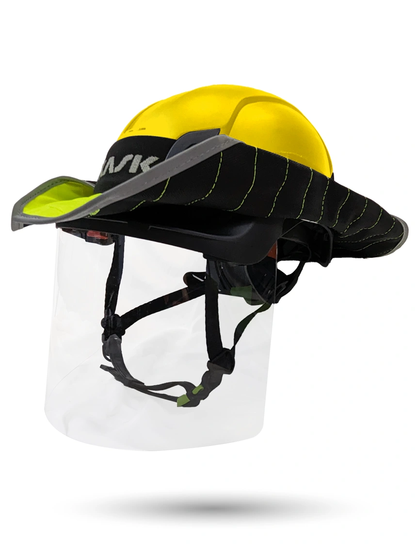 Yellow KASK Zenith Helmet Full Face 360 Sun Shield Fluorescent | 097 ...