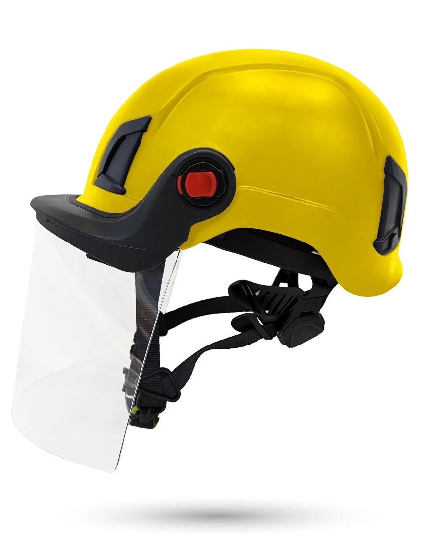 Yellow Kask Zenith X2 ANSI Safety Helmet with Full Face Shield & Brim ...
