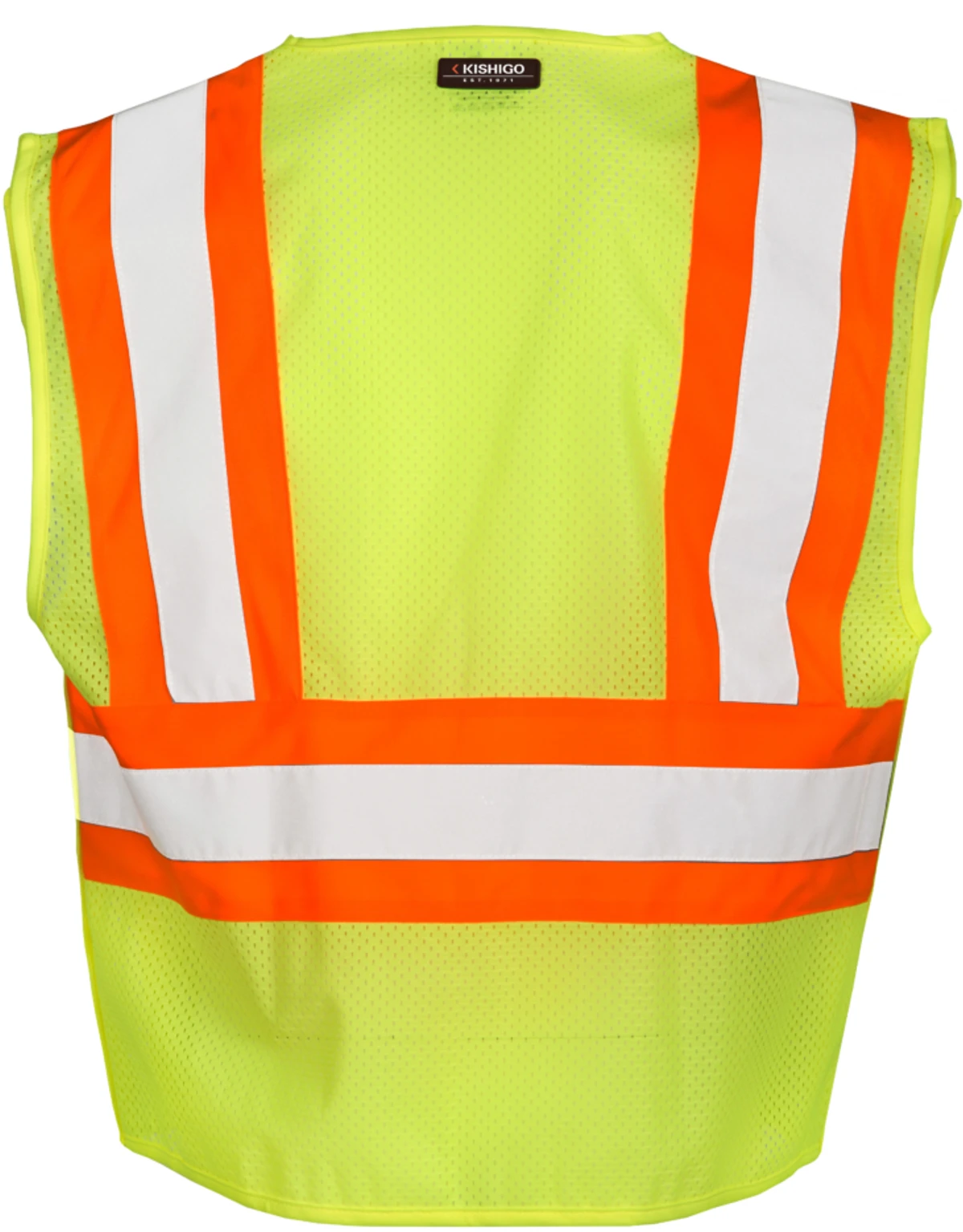 Lime Contrasting Mesh Breakaway Class 2 Safety Vest Small | V1174S ...
