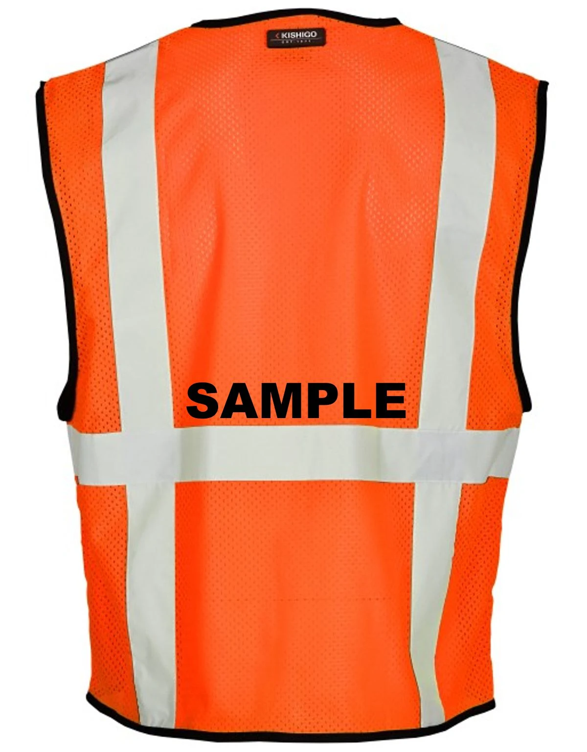 Super Economy Orange Mesh, Class 2 Vest w/6 Pockets & Zipper Front ...