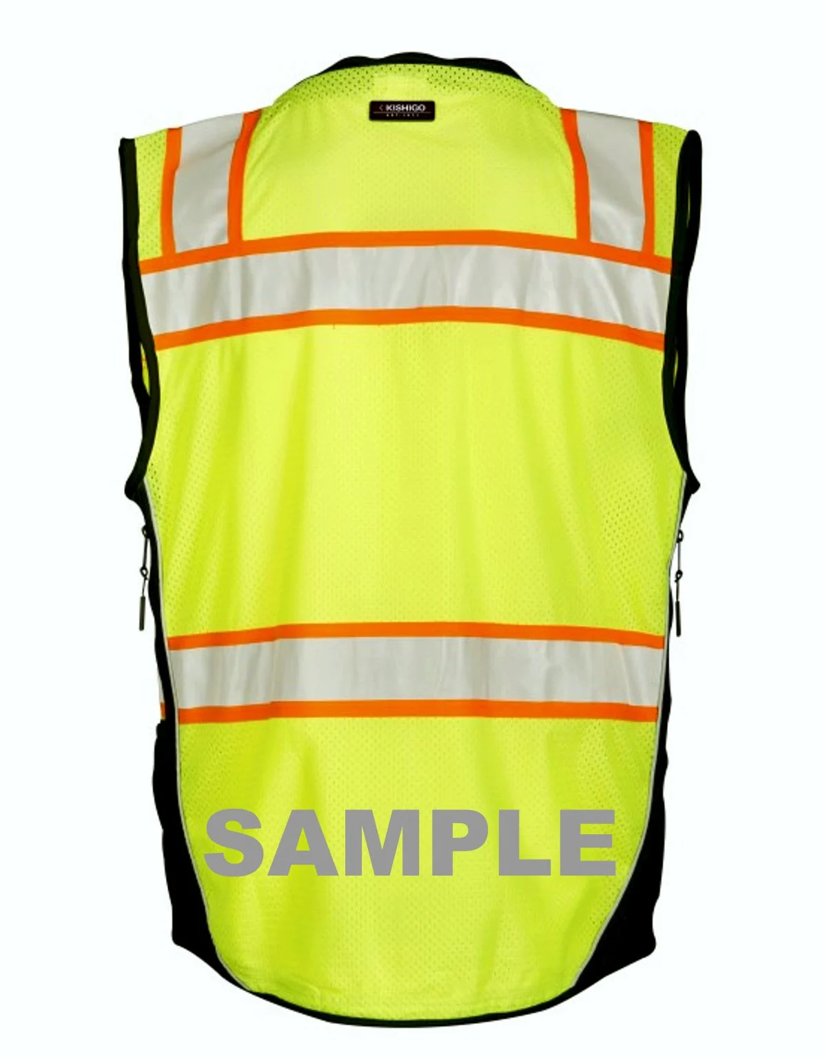 Kishigo Lime, Premium Black Series Surveyors Vest, Class 2, 4XL w ...
