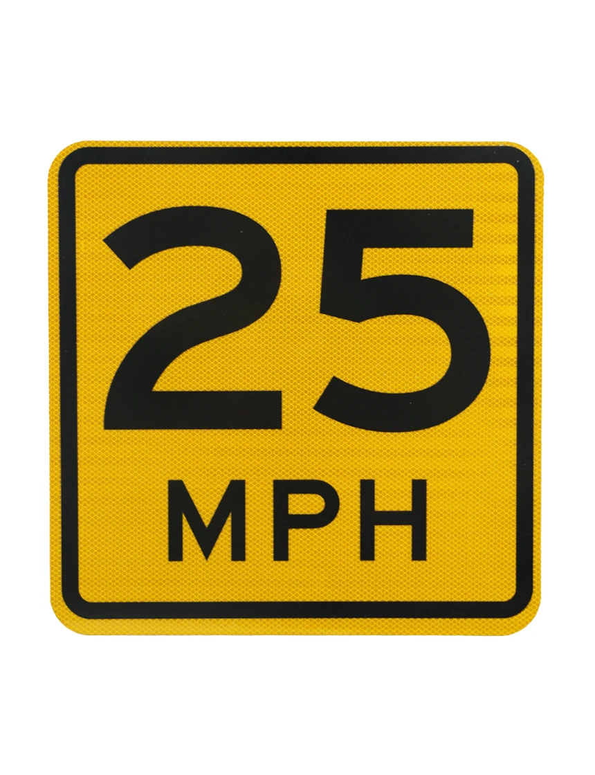 25 MPH Signs (W13-1) | RS-ALU-W13-1-25Y-HI | Traffic Safety Store