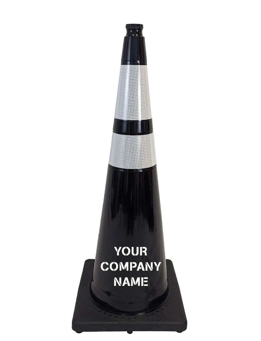 36 in black traffic cones lettering double sided | CRBLK36SRC64S2X ...