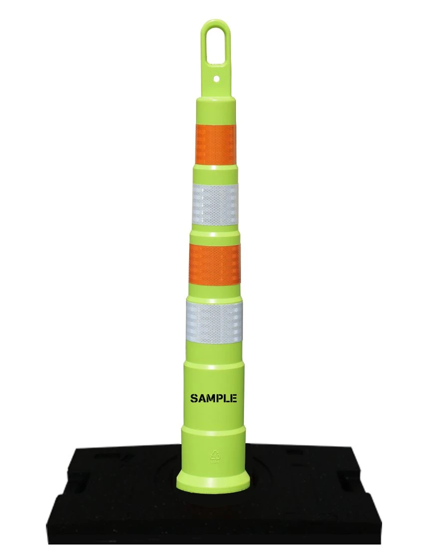 42" Lime Traffix Cone 30 lb Base Double Sided | TLC42L-4HI-30-S2X ...