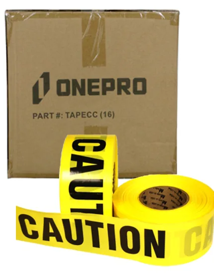 16 Rolls of Yellow Barrier Tape "CAUTION," 3" x 1000' | TAPECC (16 ...