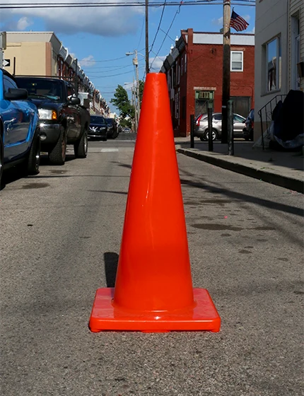 28" Economy Traffic Cones | CE28S-CONE LOGO | Traffic Safety Store