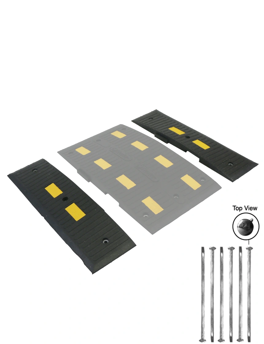 Clearline, Speed HUMP Section with Six (6) 18" Heavy-Duty Galvanized ...