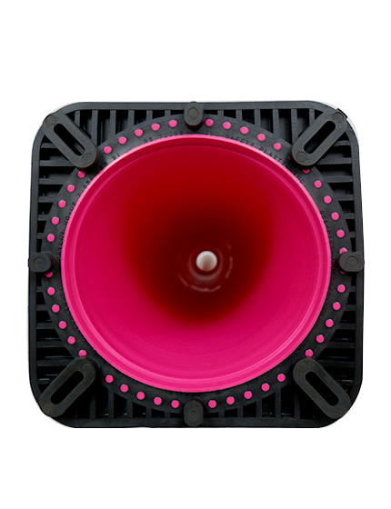 pink 28 inch 7 lbs jbc traffic cone with lettering | CRP28SS | Traffic ...