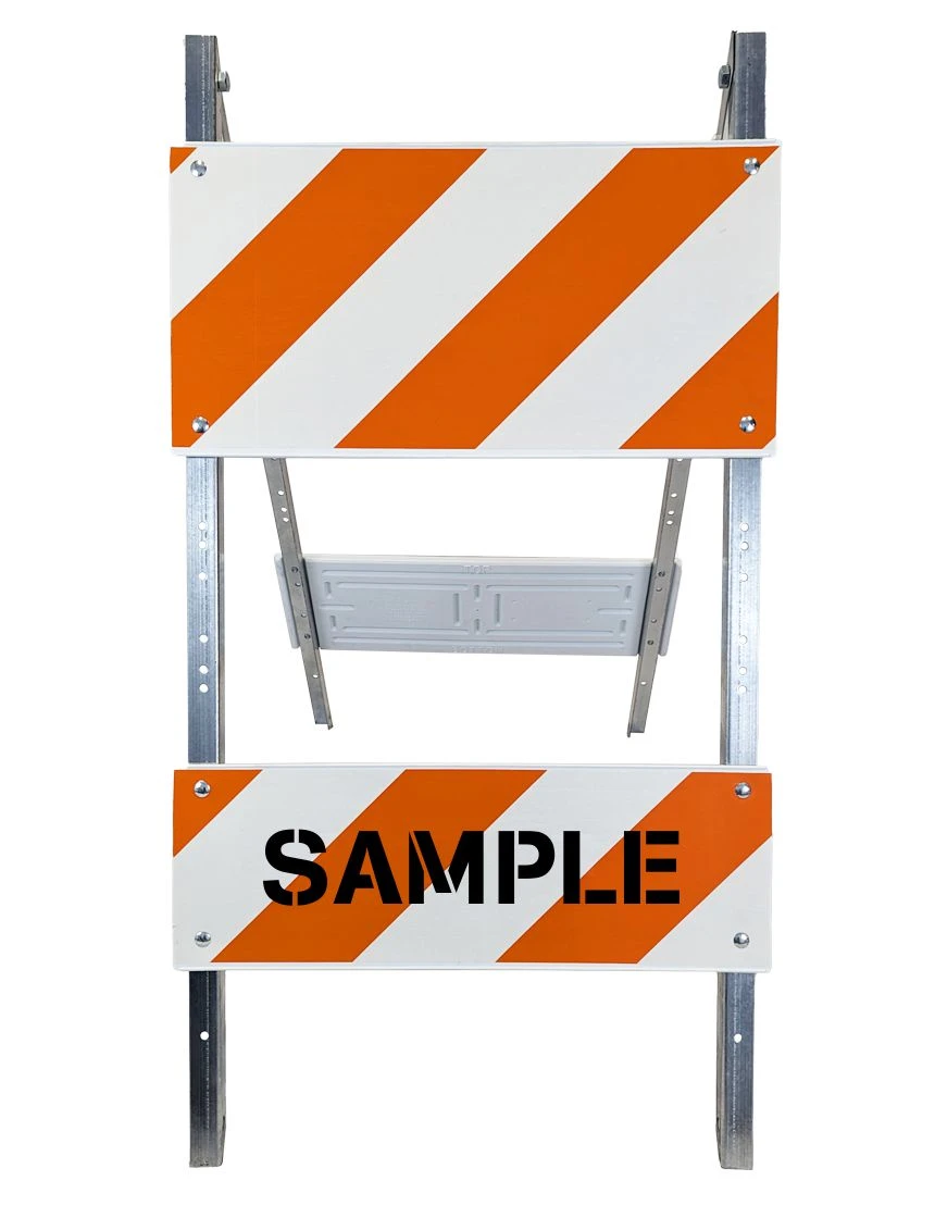 Economy Steel & Plastic Folding Traffic Barricade | T2EG-12ECON-PLUS ...