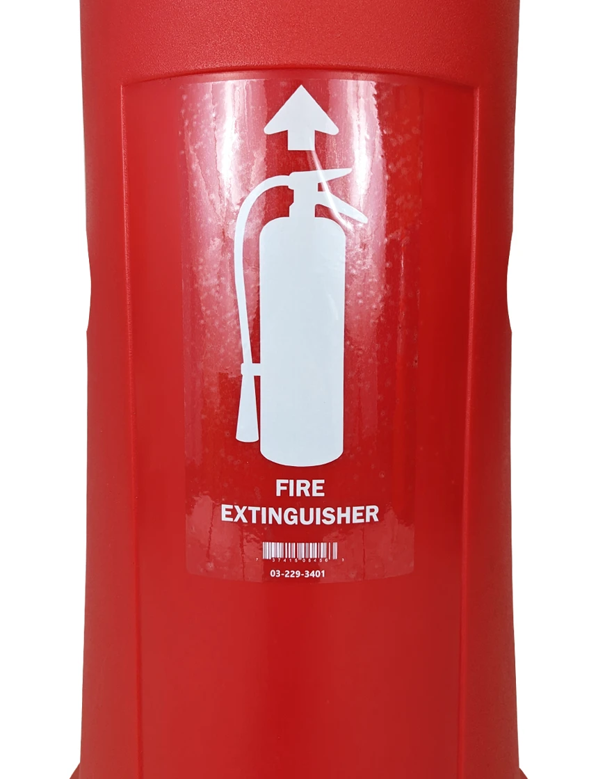 Red, Plastic, OSHA Compliant Fire Extingusher Stand/Holder | FIREEXT ...