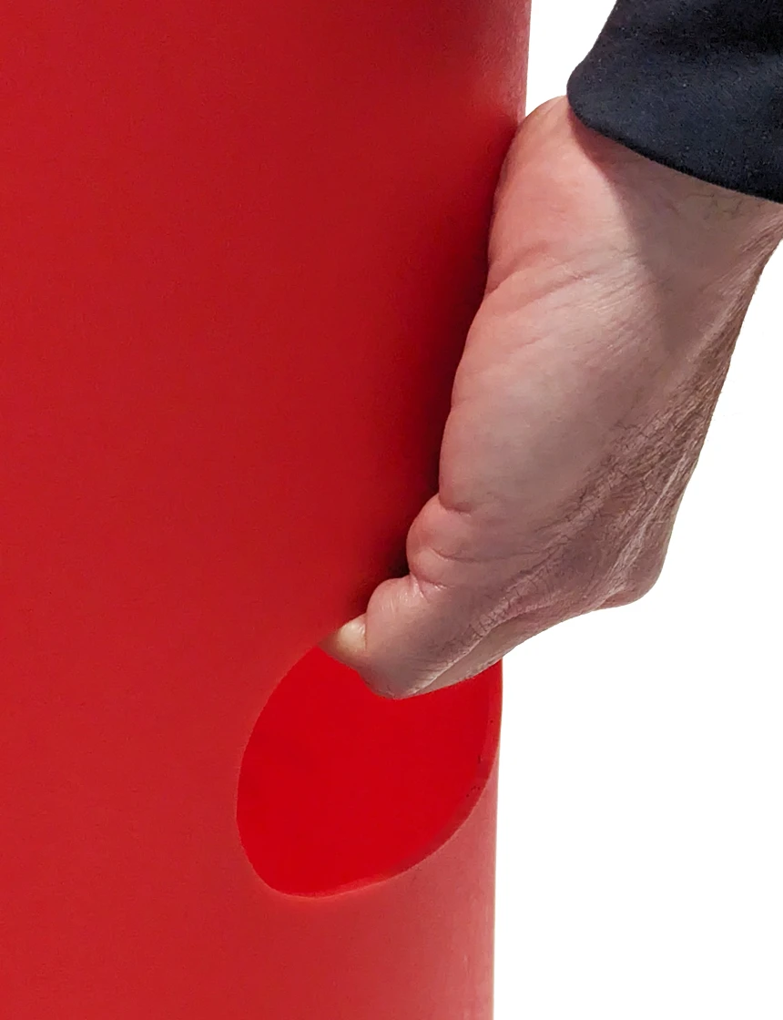 Red, Plastic, OSHA Compliant Fire Extingusher Stand/Holder | FIREEXT ...