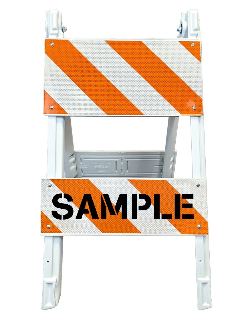 Modular Barricade Type 2 Double HI Reflectors One 12" One 6" | TYPE 2HI ...